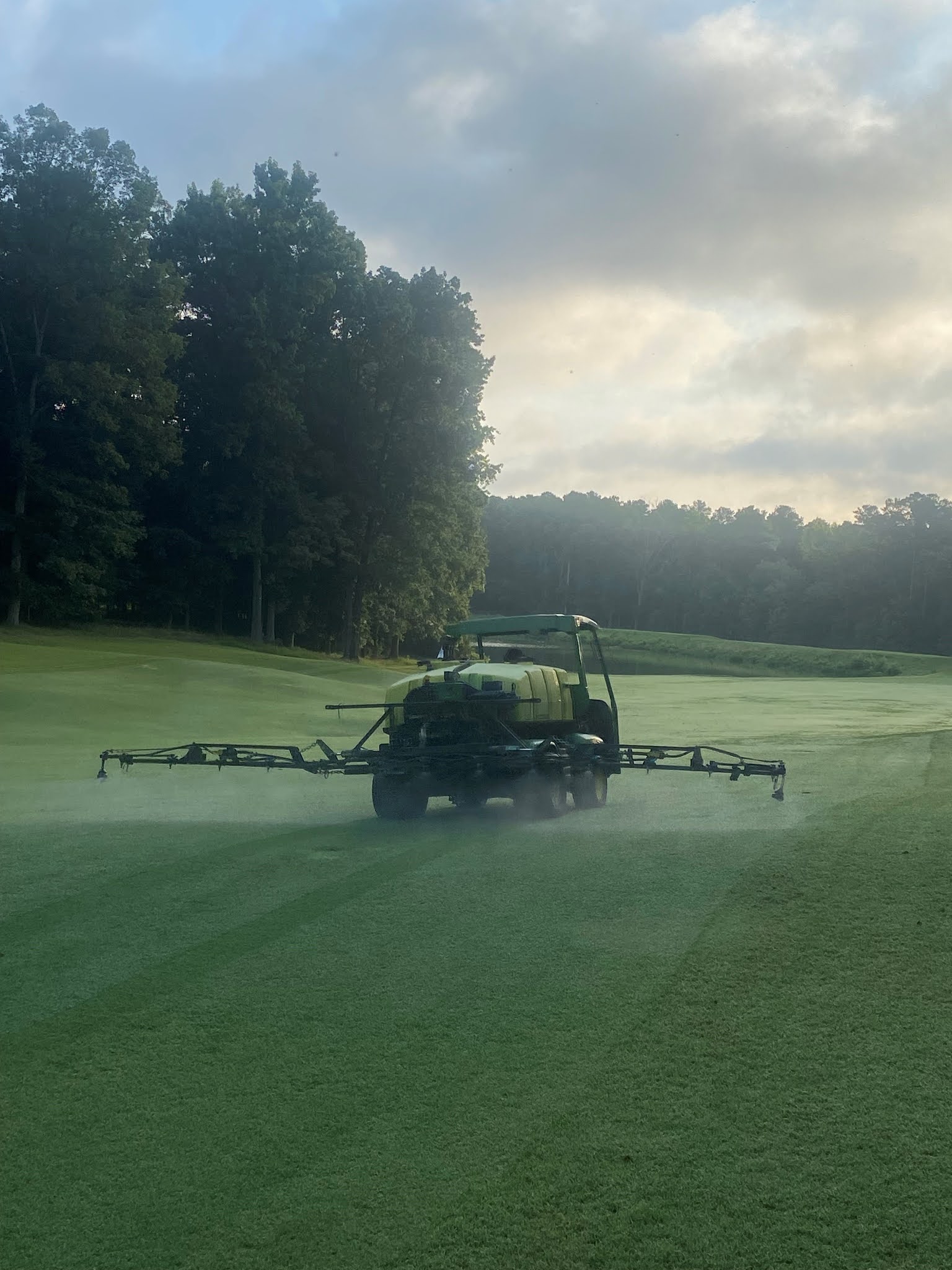 Sabot fairway and tee verticutting and topdressing set for Monday