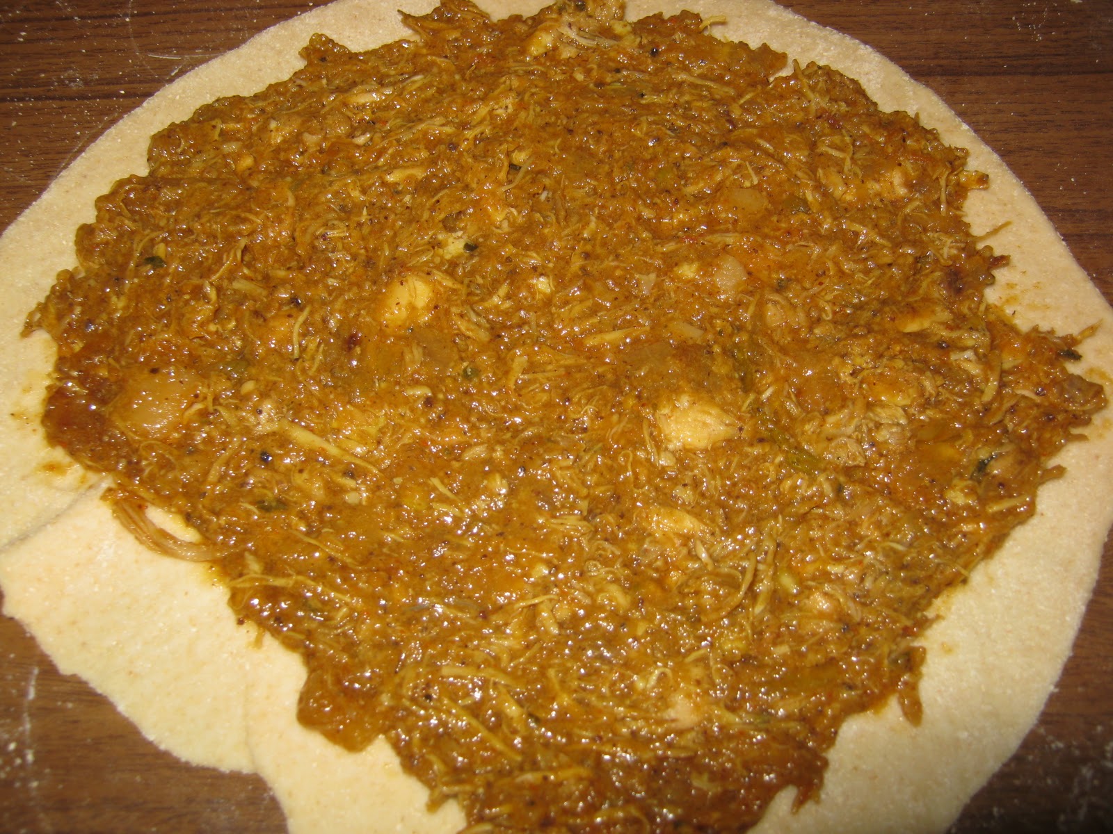 Sri's kitchen: Chicken paratha with left over chicken curry