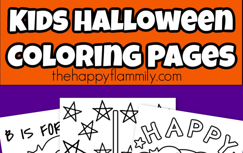 Kids Halloween Coloring Pages