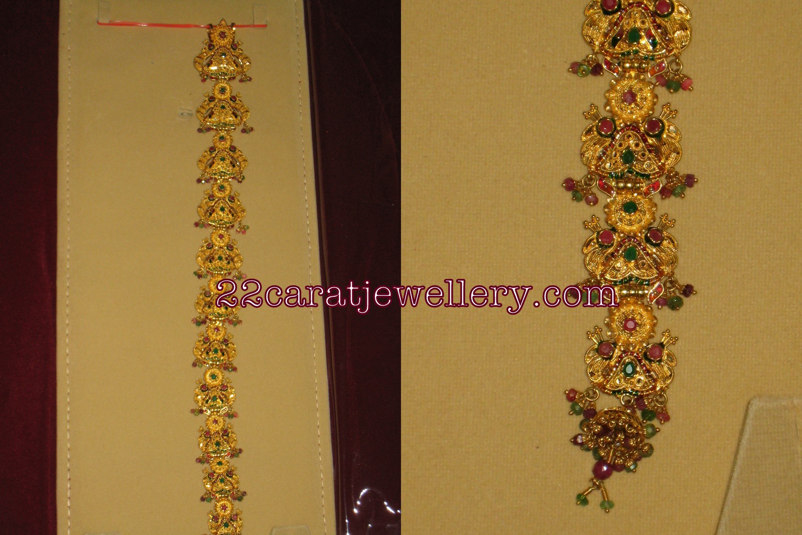 22 Carat Gold Jada or Choti Designs(Flower Design) with Gemstones ...