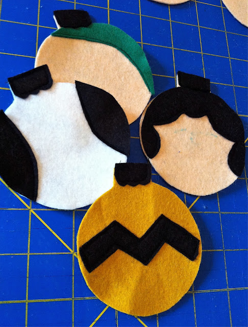 a little gray: Charlie Brown Christmas Ornaments Tutorial