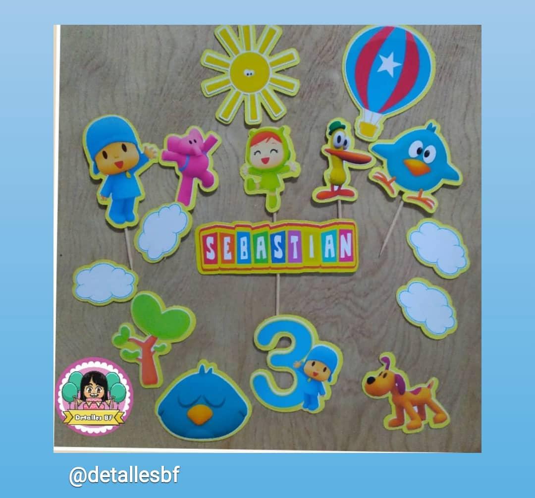 Topper 3D Pocoyo Sebastián 3 - Mis Toppers Tus Toppers