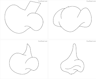 Four Coloring: Free printable Nose coloring pages for kids