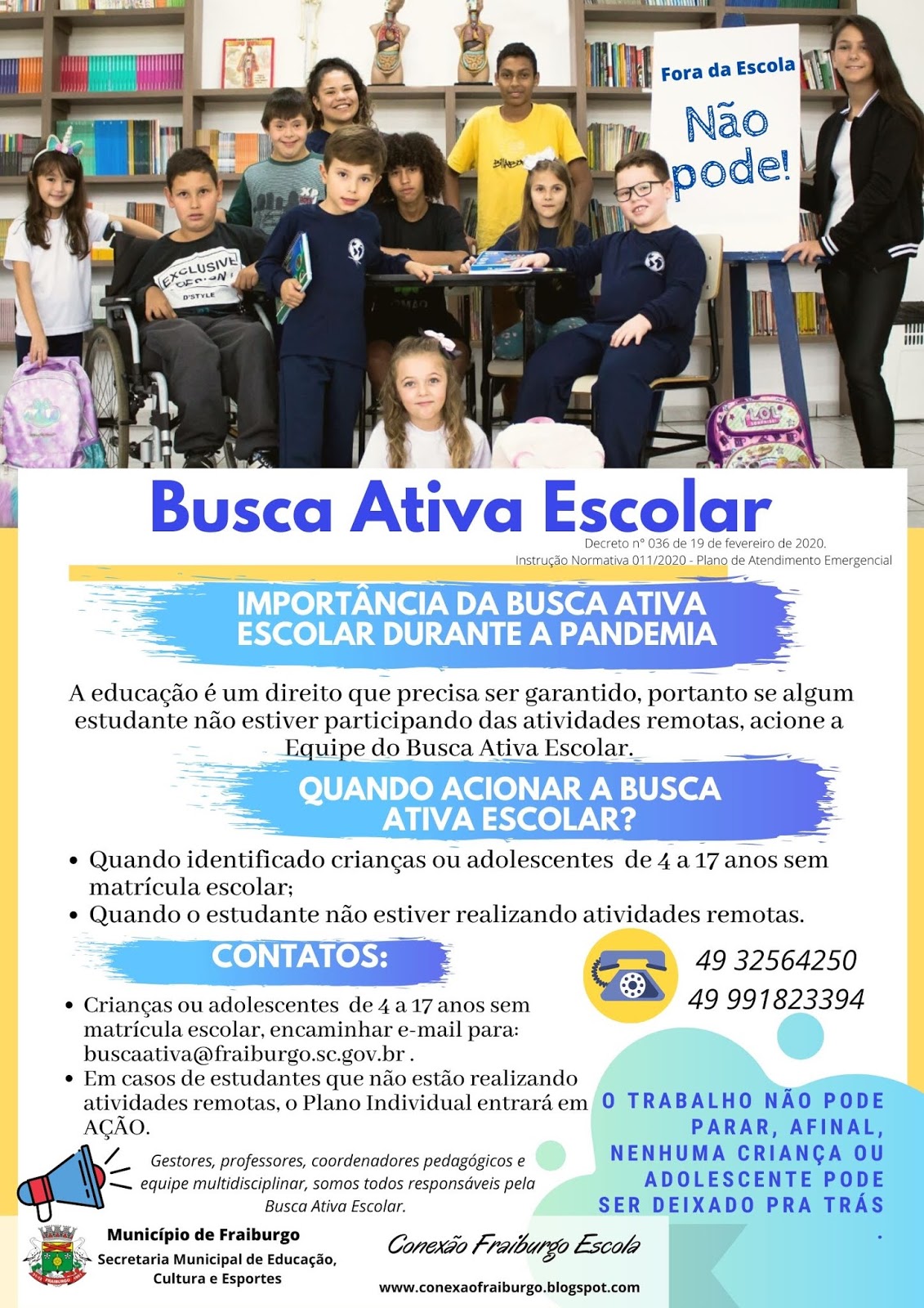 SECRETARIA DE EDUCAÇÃO - FRAIBURGO: BUSCA ATIVA ESCOLAR É INTENSIFICADA ...