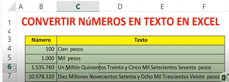 ¿Como Convertir y pasar NÚMEROS a LETRAS en Excel? - Aprende y Enseña Excel