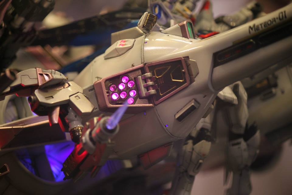 Custom Build: HG 1/144 METEOR Unit + RG Freedom Gundam with LED