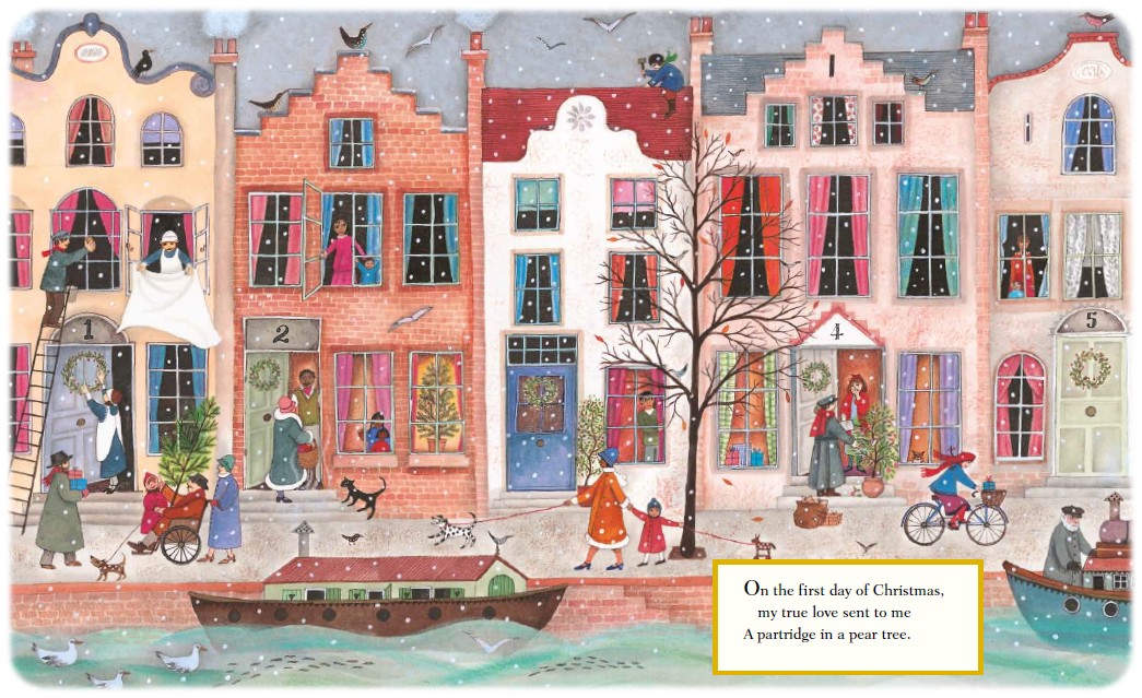 çizgili masallar: The Twelve Days of Christmas by Jane Ray