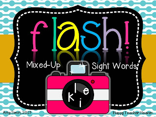 Happy Teacher Heaven: Camera Words Sight Word Folder System