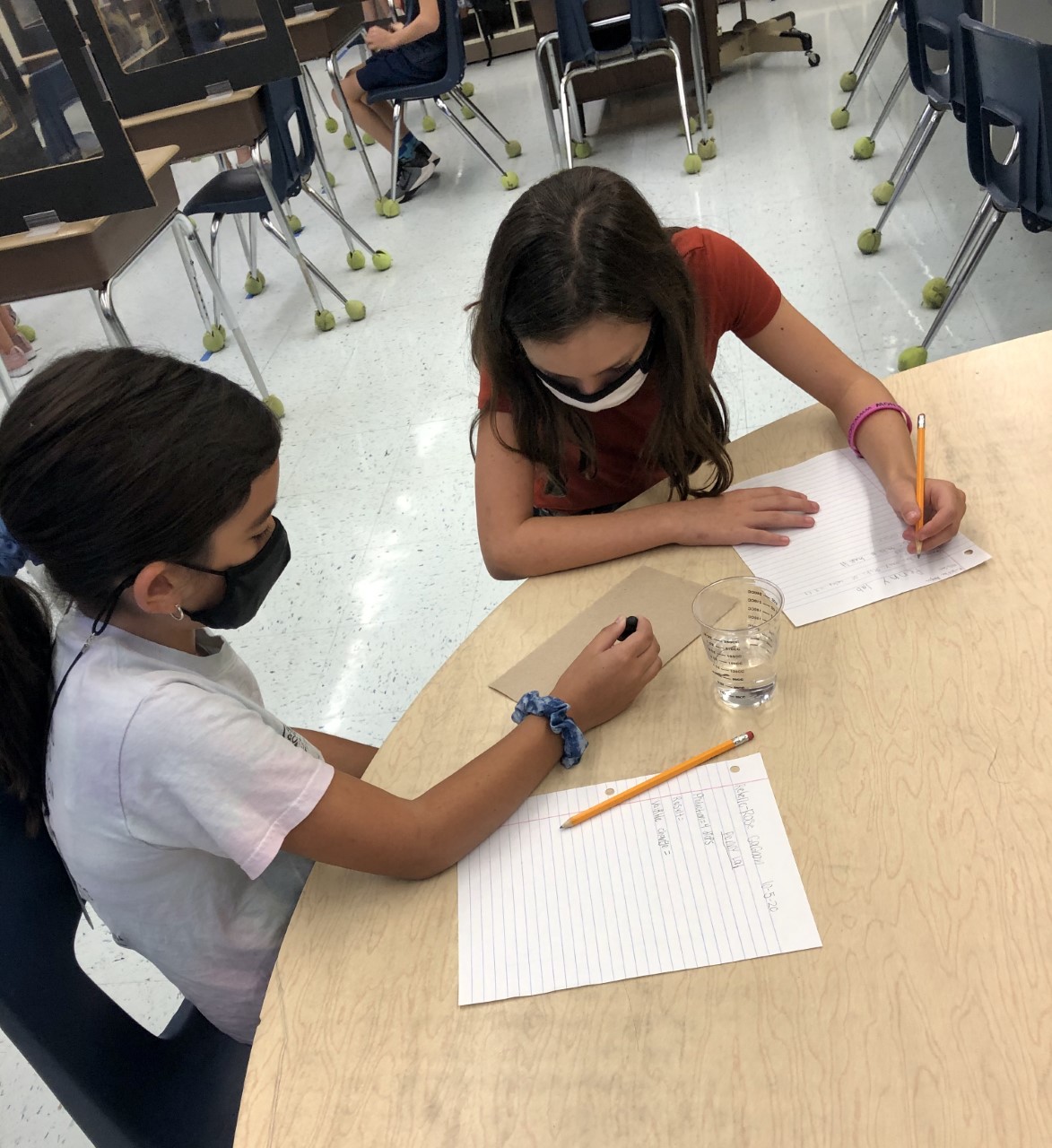 MR. ALLEN'S CLASSROOM: WORKING HARD DURING SCIENCE