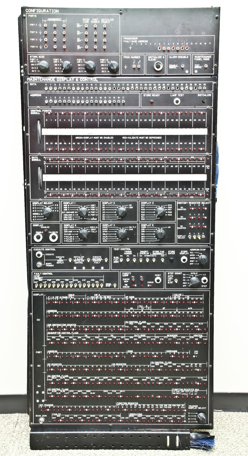 Jim's collections: Honeywell 6180 system maintenance panel.