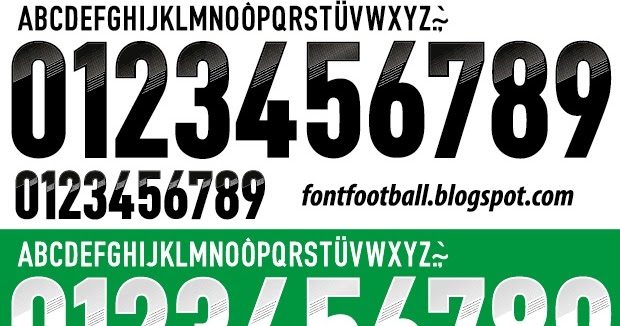 FONT FOOTBALL: Font Vector Germany Euro 2012 kit