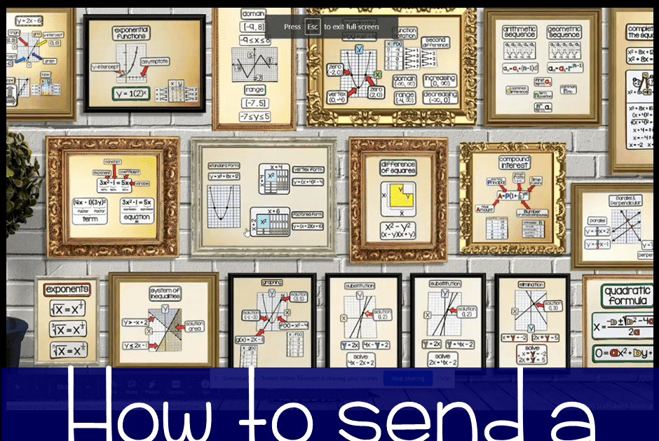 Scaffolded Math and Science: How to send a digital word wall to students
