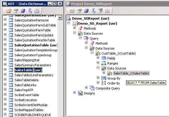 Microsoft Dynamics Ax: Create MorphX Report in Ax