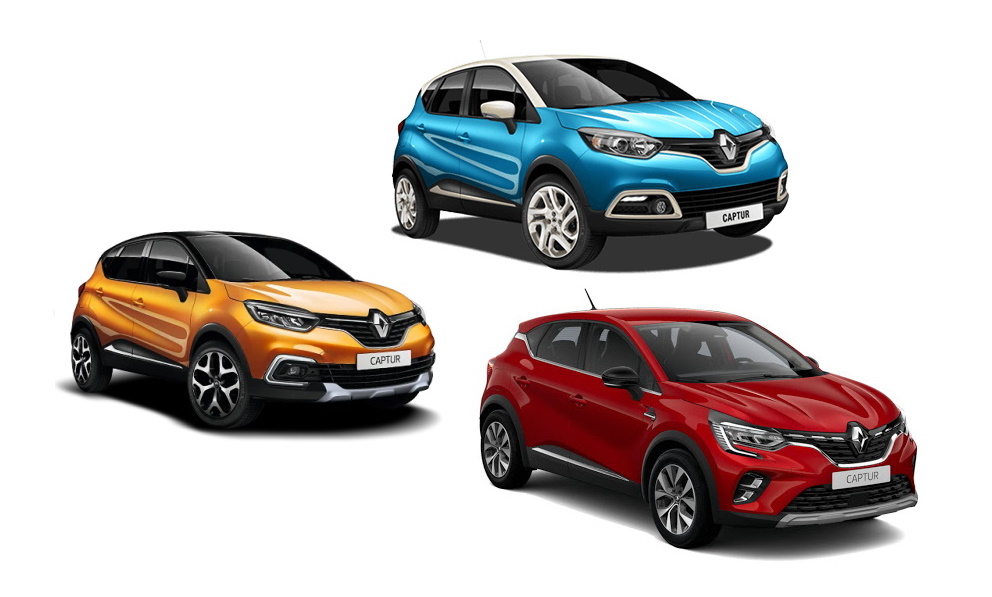 Code couleur peinture Renault Captur
