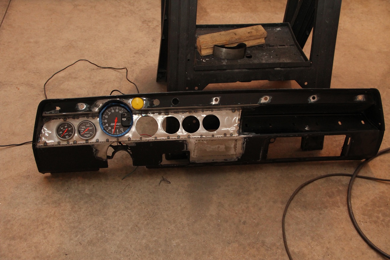 The making of Steve's 1966 Chevelle SS: Rear Seat Brackets & more dash ...
