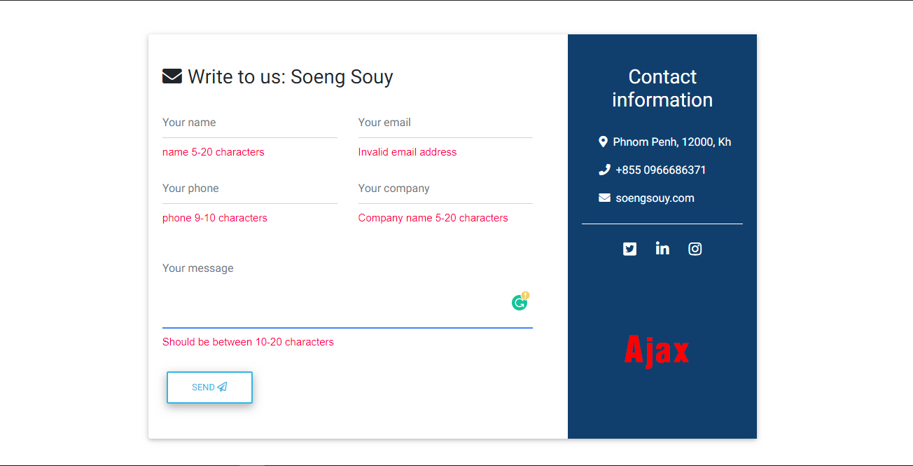 Form Validation Using Jquery Examples - HTML Form Validation Using Jquery Examples - HTML