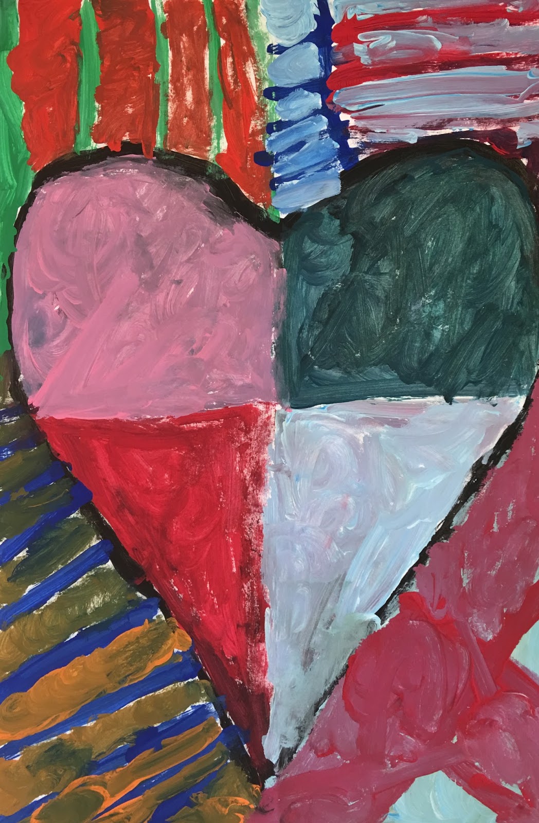 Art Room Blog: 4th Grade 4 Part Heart...