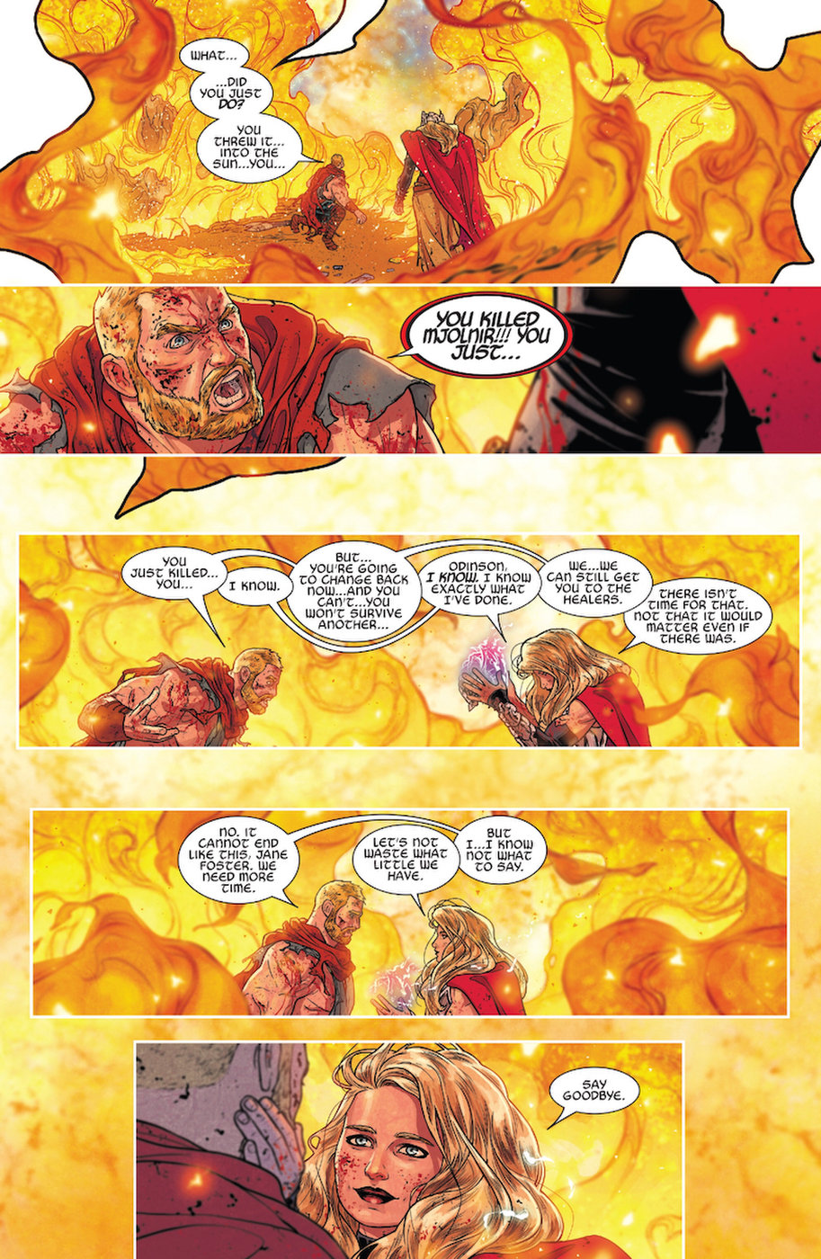 A despedida de Jane Foster como a Poderosa Thor ~ Universo Marvel 616