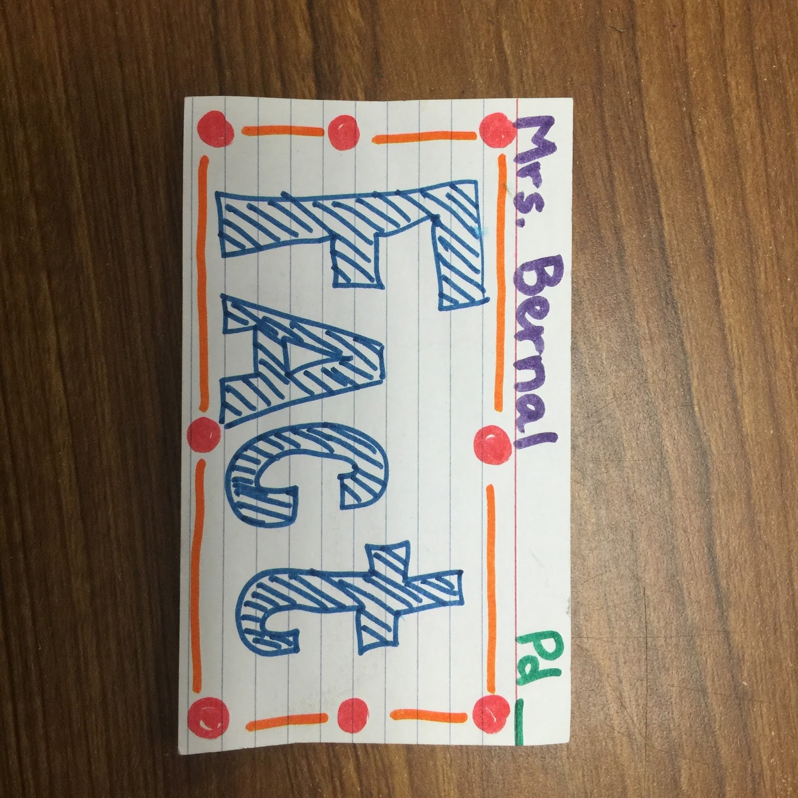 My Math Imagination: Fact or Fib Activities