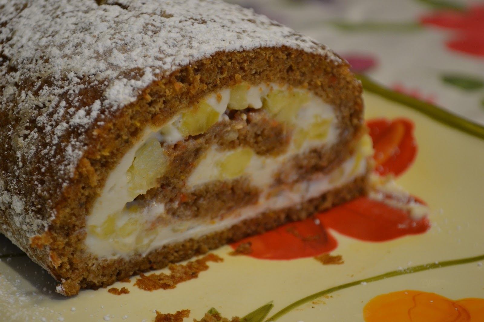 A Taste of Alaska: Carrot Cake Roulade with Pineapple Cream Cheese