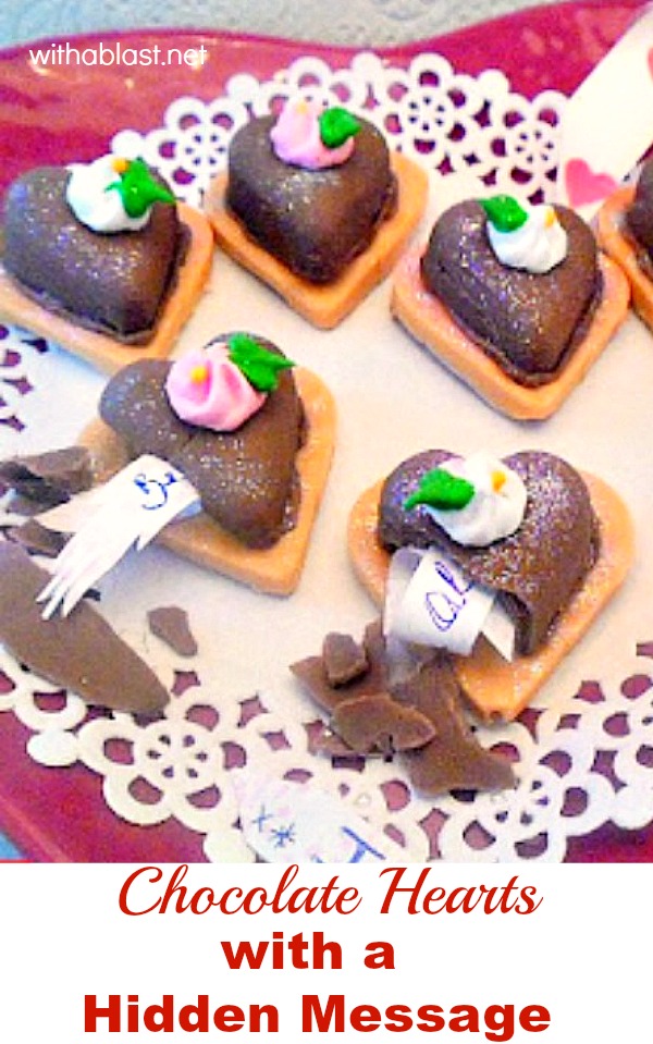 Message Chocolate Hearts | With A Blast