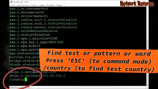 Basic vi command - Edit, Save and Find text - NetworkReverse.com