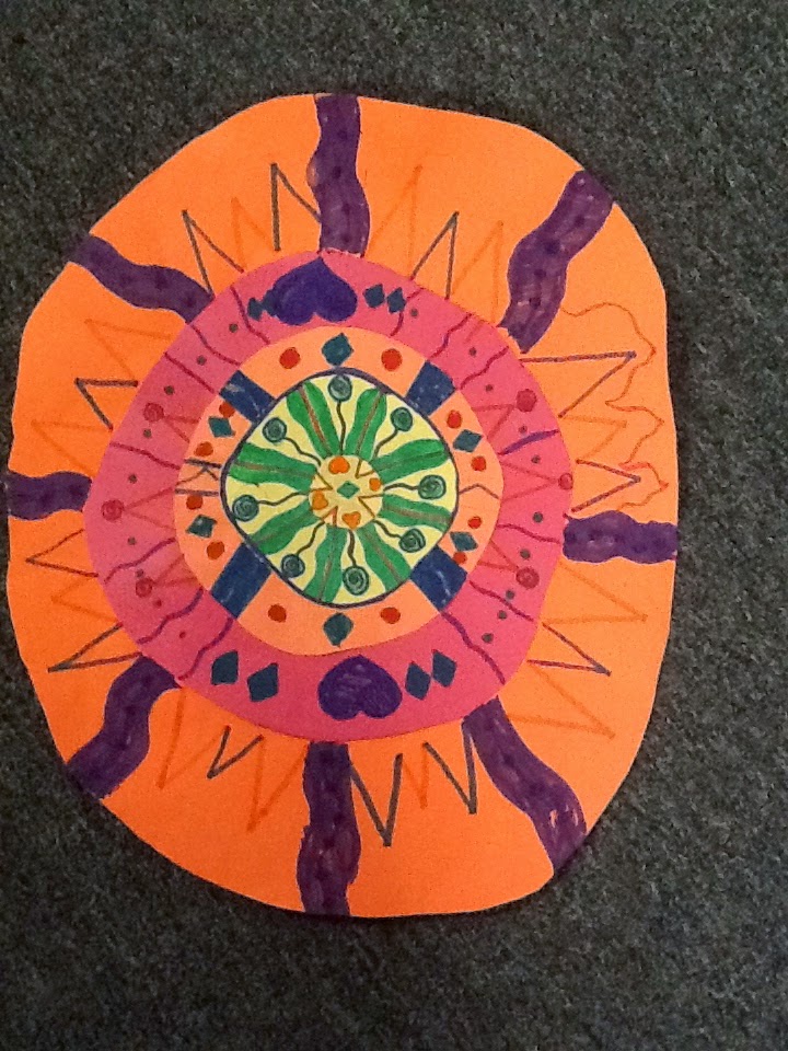 C.I.C.S. Bucktown Art: Radial Symmetry by 3rd Grade
