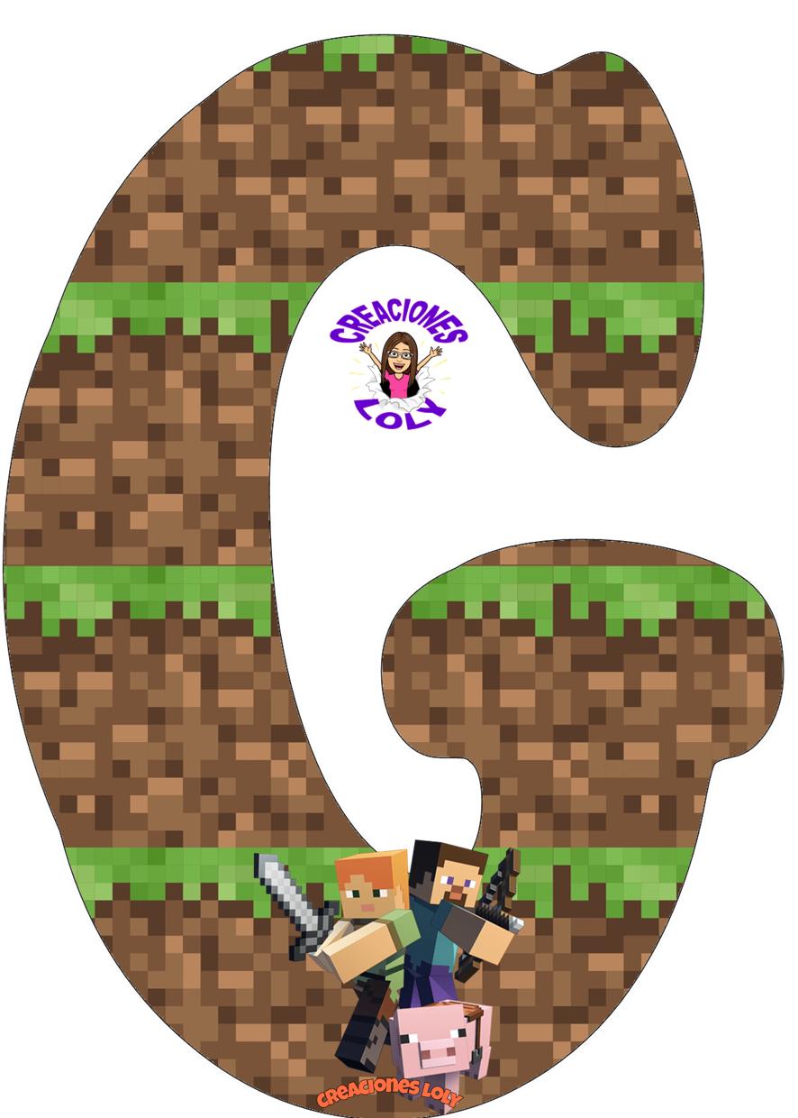Creaciones Loly: Abecedario Alfabeto Completo Español Minecraft