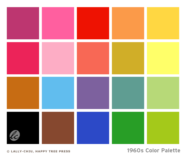 Little Sunny Studio: Color Palette: 1960s