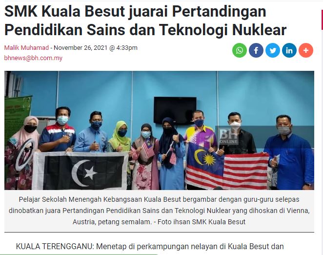 BLOG RASMI SMK KUALA BESUT: 2021