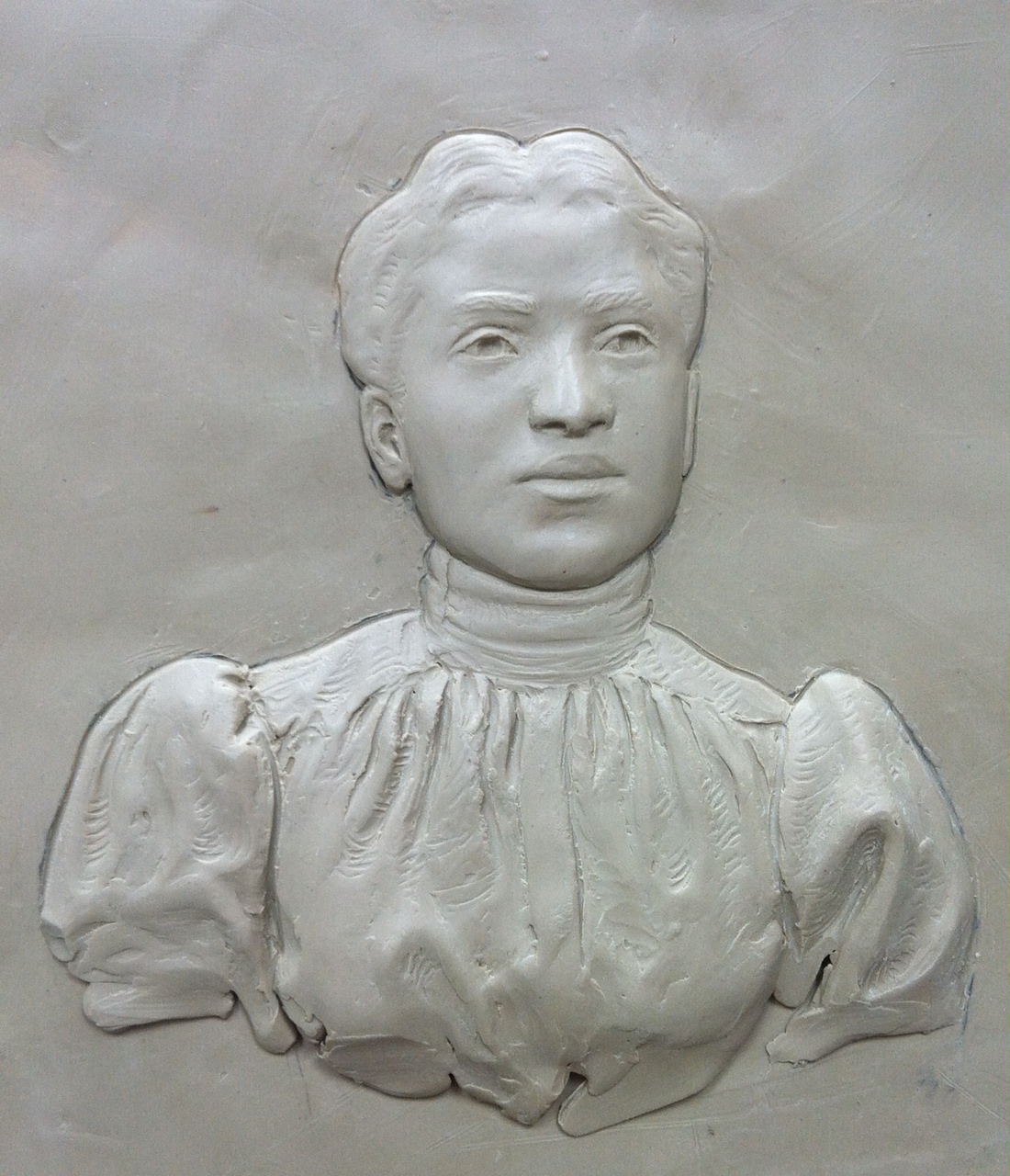 Sutton Betti Sculpture and Drawings: #41 bas relief-African American woman
