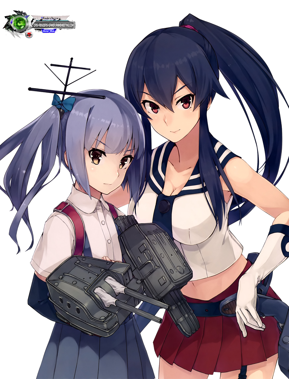 Kantai Collection:Kasumi+Yahagi Hyper Cute Calendar HD Render(2vers)