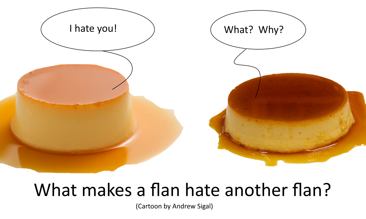 The Uncarved Block: What makes a flan hate another flan?
