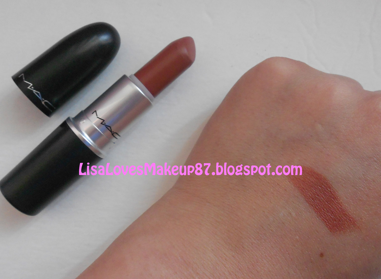 LisaLovesMakeup87: Swatches: MAC Matte Lipstick "Taupe"