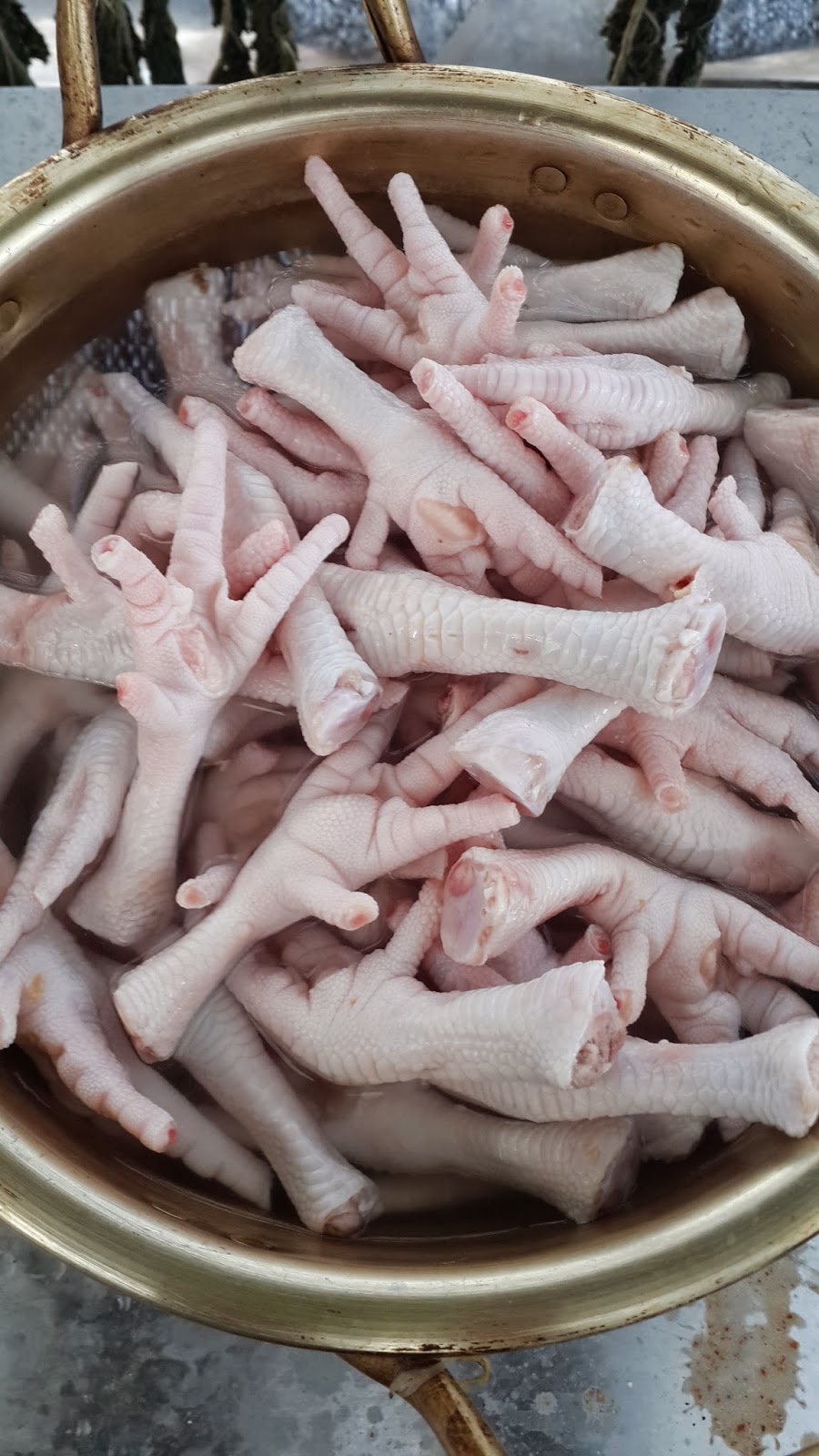 my opi&life: 닭발 구워먹기Eat baked seasoned chicken feet