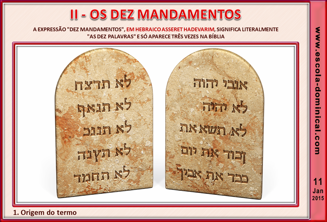 Jesus Resumiu Os Dez Mandamentos Em Dois - EDUCA