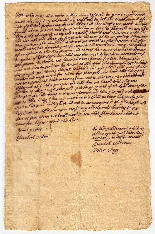 AnceStory Archives: A letter from Robert Pike to Judge Curwin Salem ...