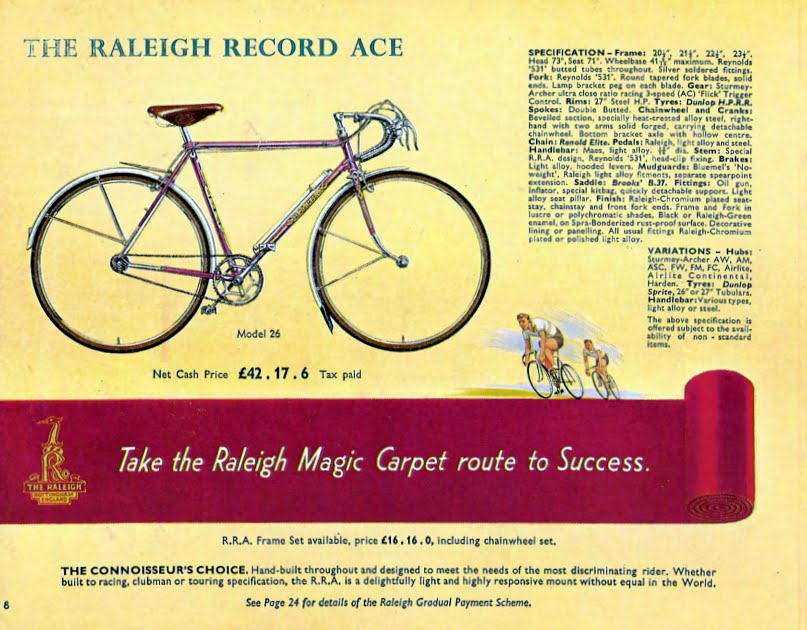 ON THE DROPS: Raleigh Record Ace (RRA) 1947-1954