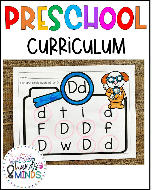 Preschool and PreK Curriculum | Busy Hands and Minds