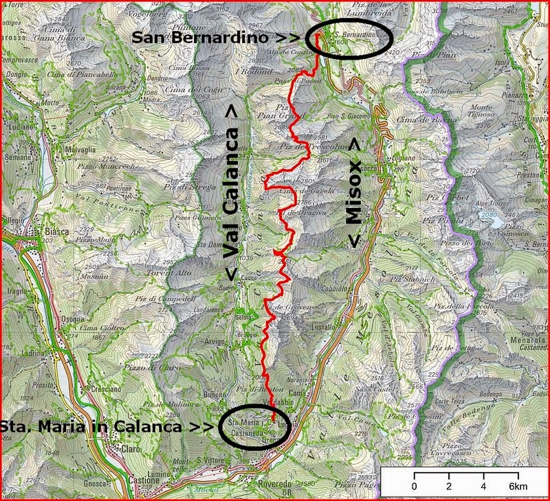 Pfannenstiel Wanderblog: Rundwanderung Val Calanca / Misox: Grono - Sta ...
