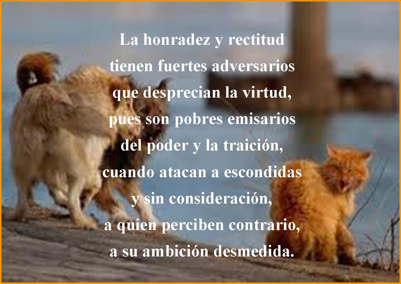 Palabras, Poesías y Versos con Rima: Adversarios de la Honradez