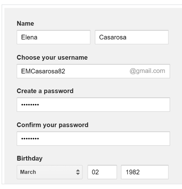 Create a Gmail account ( step by step)