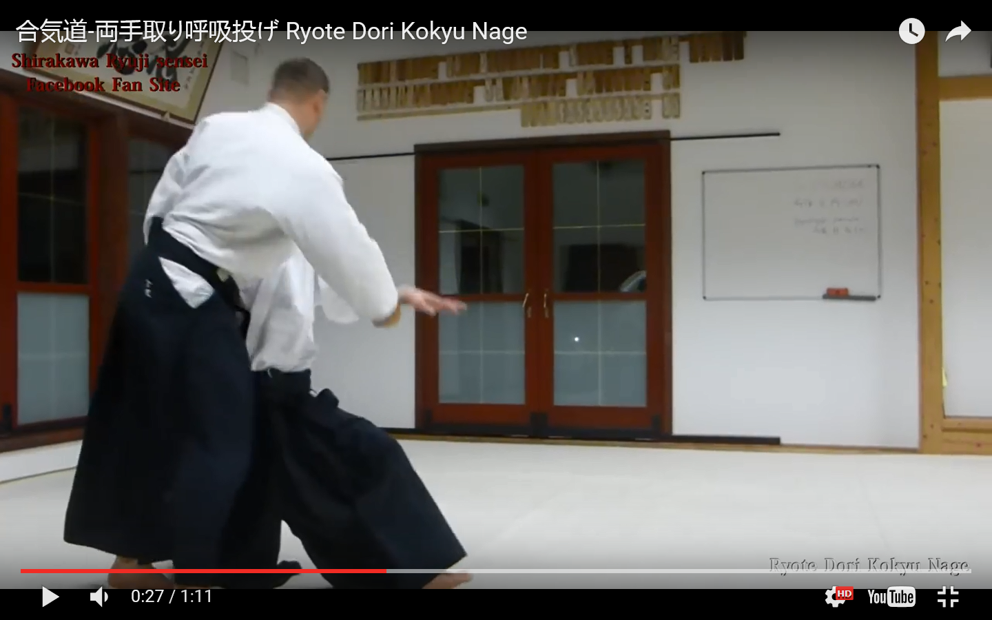 Isshin - Concentration the Art: Ryote Dori Kokyu Nage