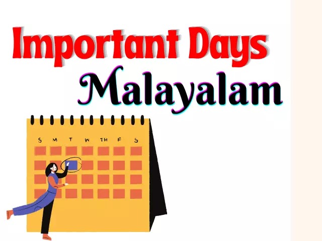 List of Important Days In Malayalam - PSC PDF BANK