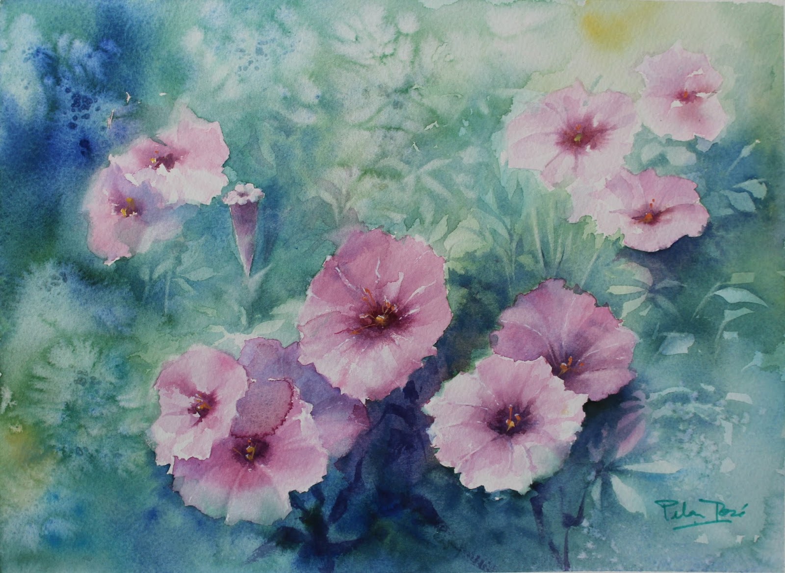 Mis acuarelas: FLORES