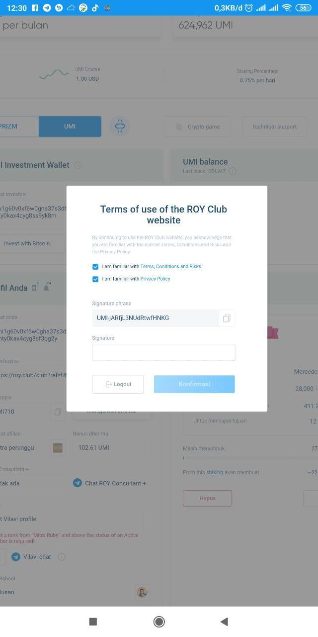 Cara Gabung Di ROY.CLUB - LEADER ROYCLUB = Dapatkan Profit 30%-40% ...