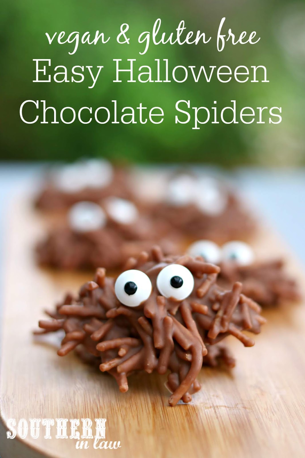 Southern In Law: Recipe: Easy Gluten Free Halloween Chocolate Spiders