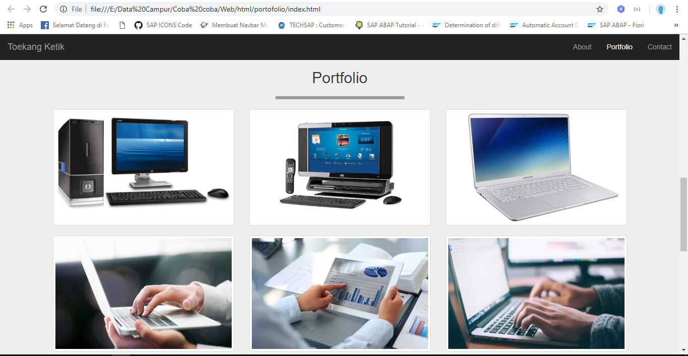 Membuat Portfolio Sederhana Dengan Bootstrap