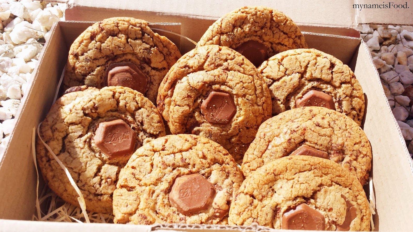 Lindt Chocolate Gourmet Cookies by Brumby's Bakery review. - my name is ...