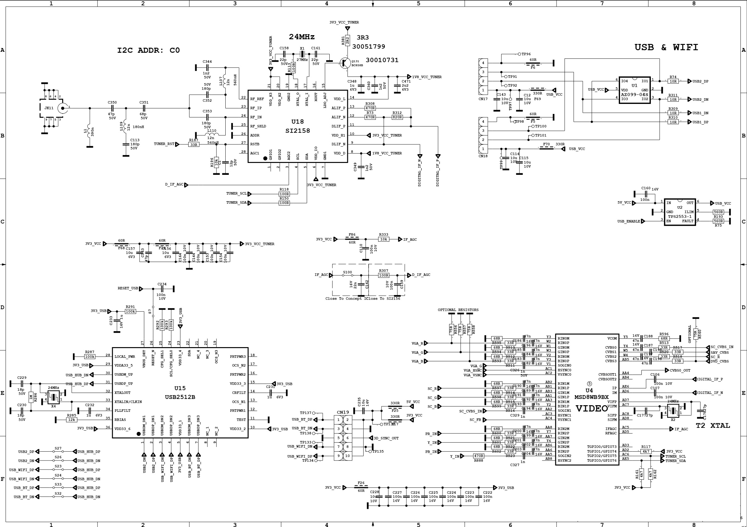 Schematic Diagrams: VESTEL 17MB95M Main board schematic